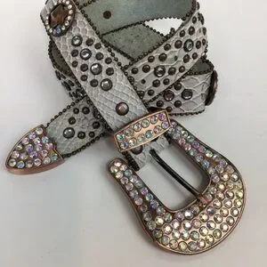 Nocona | Accessories | Nocona Leather Western Cowgirl Rodeo Ivory Snake ...